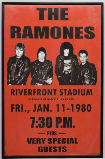 The Ramones Riverfront Stadium Concert Poster