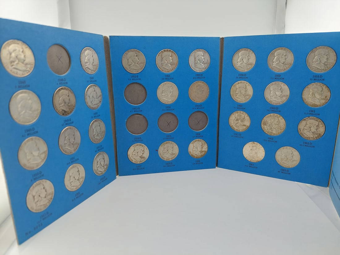 Benjamin Franklin Half Dollar Collection 1948-1963 Auction