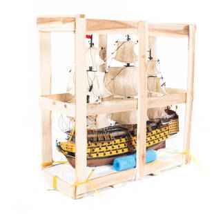 Napoleonic Era British Bomb Ketch Model