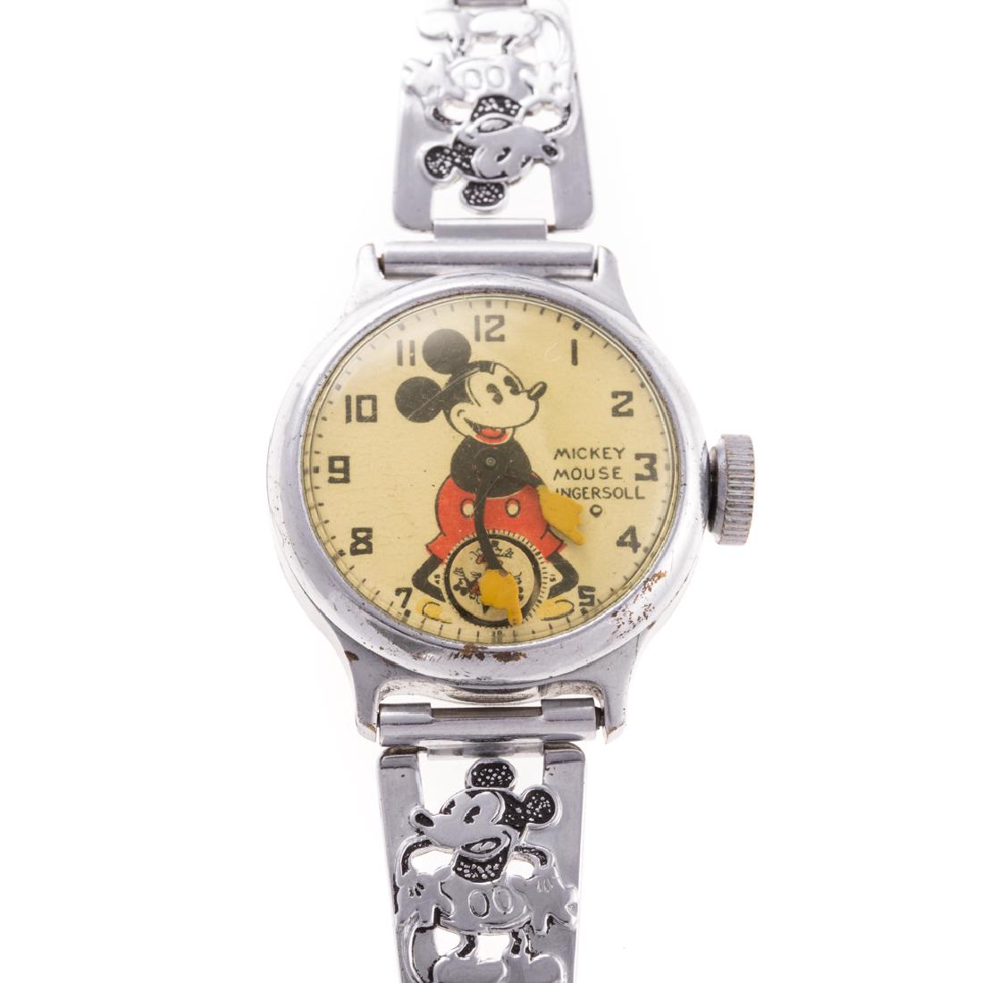 An Original Ingersoll Mickey Mouse Wrist Watch