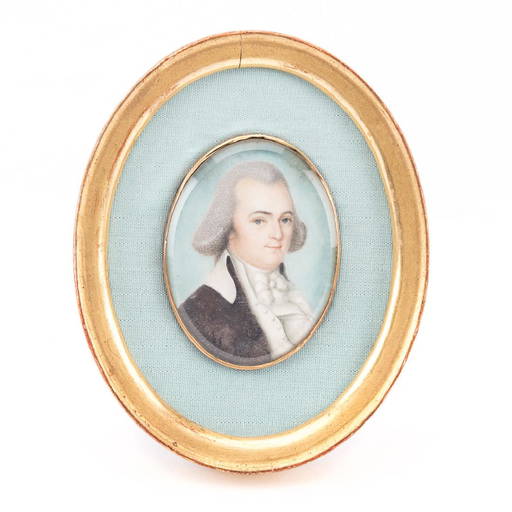 John Clapham. Portrait Of F. Lancaster, Miniature