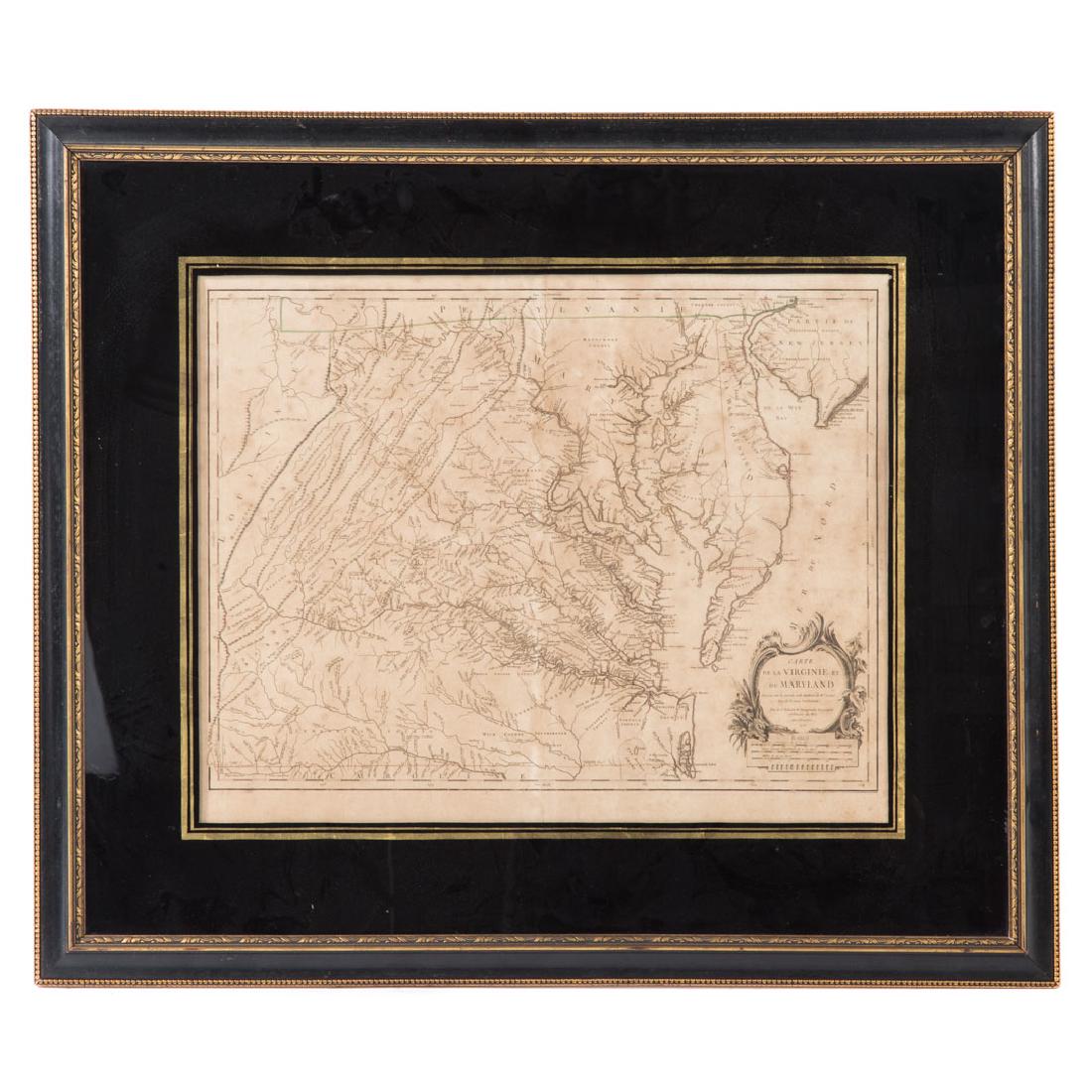 Fry & Jefferson. Maryland and Virginia map