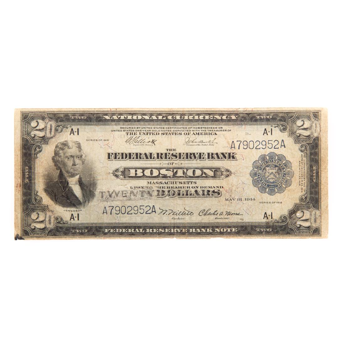 [us] 1918 $2 Battleship "raised Note" Fr 749 Vf