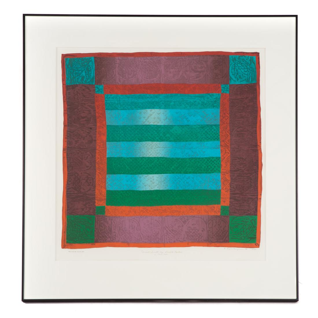 Signe Bergman. "Amish Quilt..." serigraph