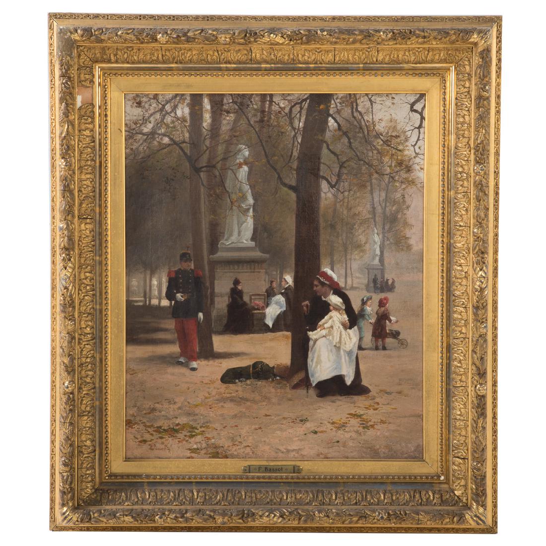 Ferdinand Bassot. The Meeting, oil on canvas