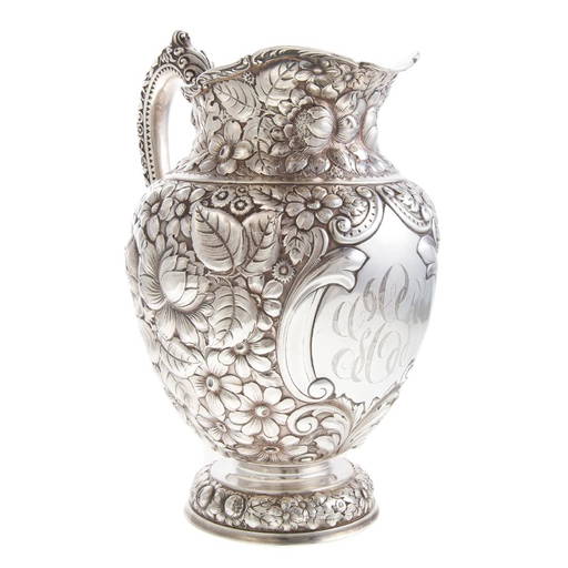 Fine Gorham Repousse Sterling Pitcher