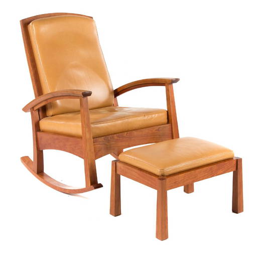 Thomas Moser Cherry Rocking Chair and Ottoman - Jun 27, 2019 | Alex ...