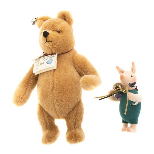 R. John Wright Dolls Inc. Pooh & Piglet Dolls