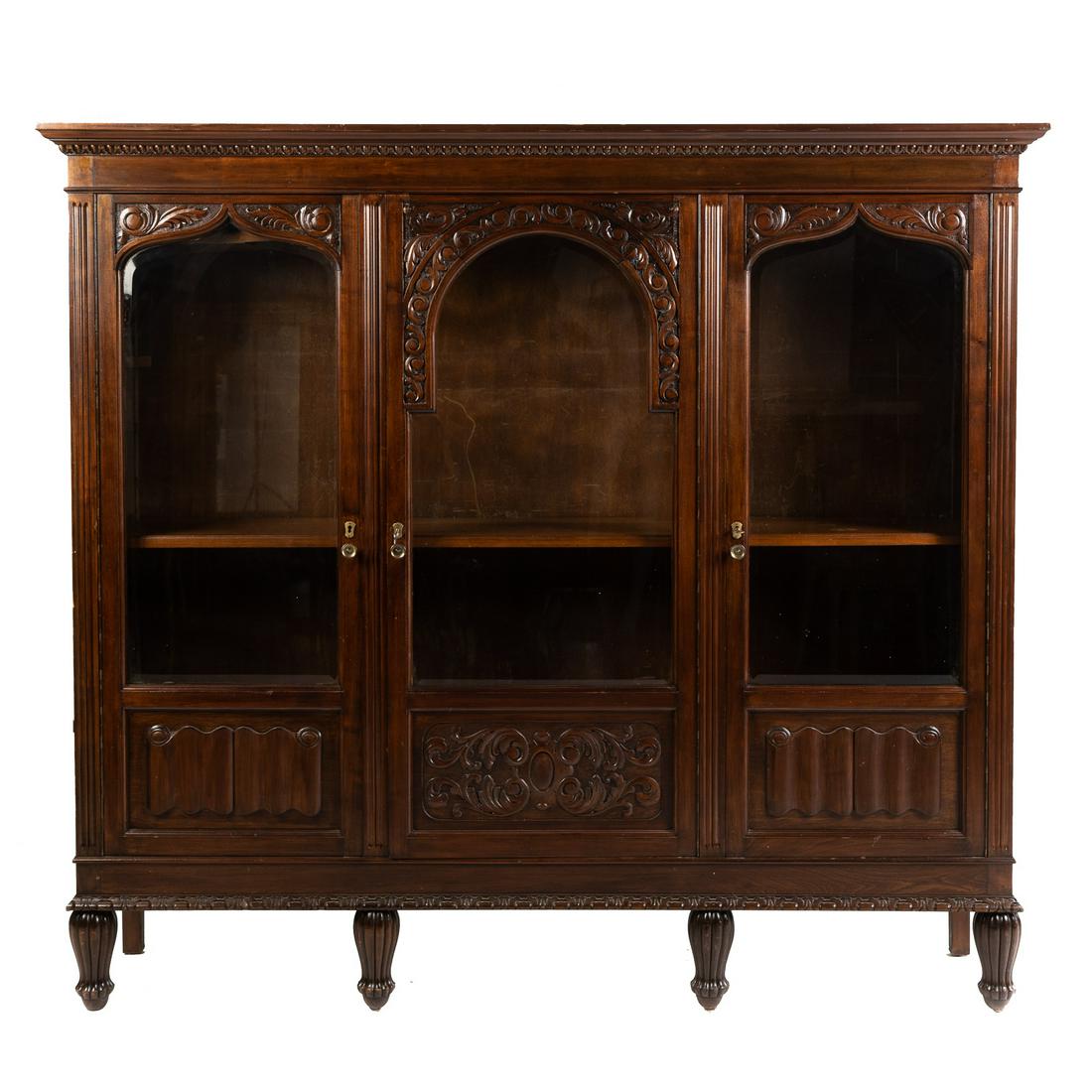 Victorian Elizabethan Revival Walnut Bookcase - Feb 08, 2020 | Alex ...