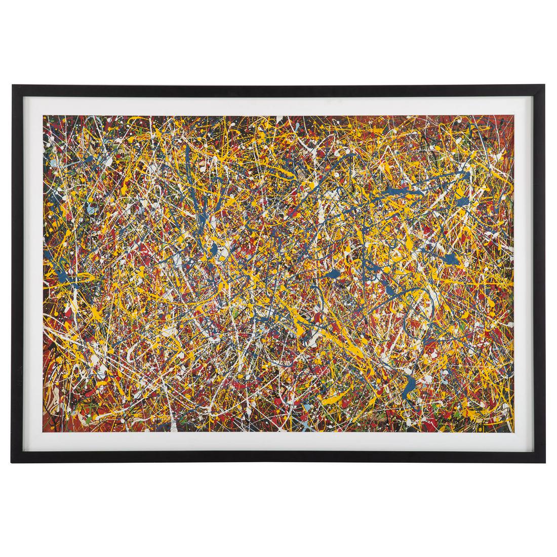 Manner of Jackson Pollock. Untitled Abstract - Jun 27, 2020 | Alex ...