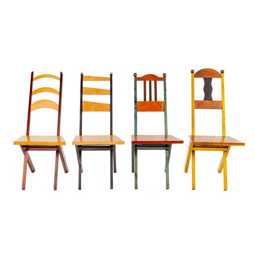 Set of Four Folding Wall Chairs by Stephen Perrin (#1067) on Dec 11 ...