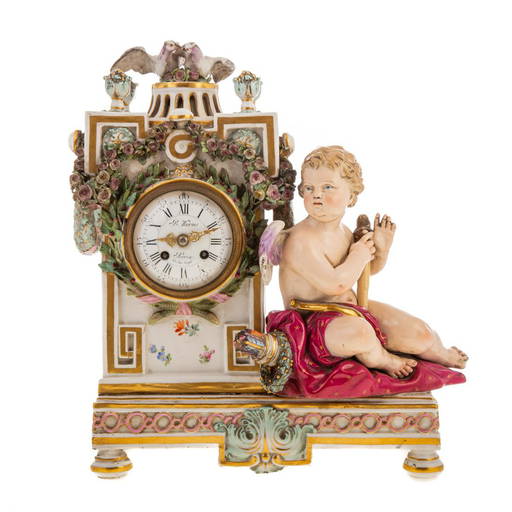 Meissen Porcelain Clock