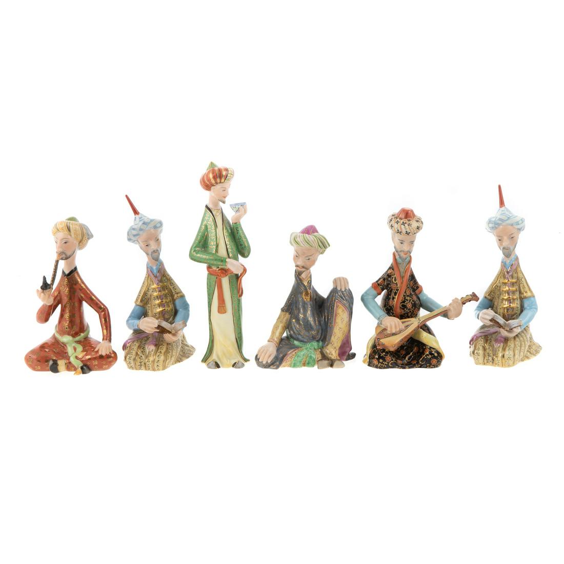 Six Herend Porcelain Persian Figures - Mar 05, 2022 | Alex Cooper in MD