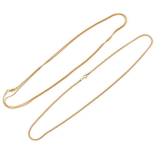 A Foxtail Link Chain & Snake Chain in 14K (#0120) on Apr 07, 2022 ...