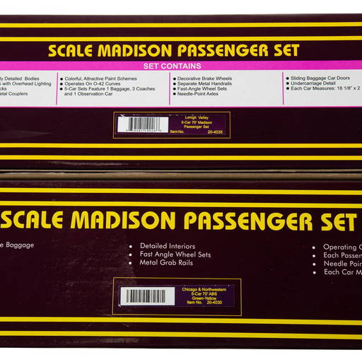 Two M.T.H. Scale Madison Passenger Sets (#3164) on Dec 09, 2022 | Alex ...