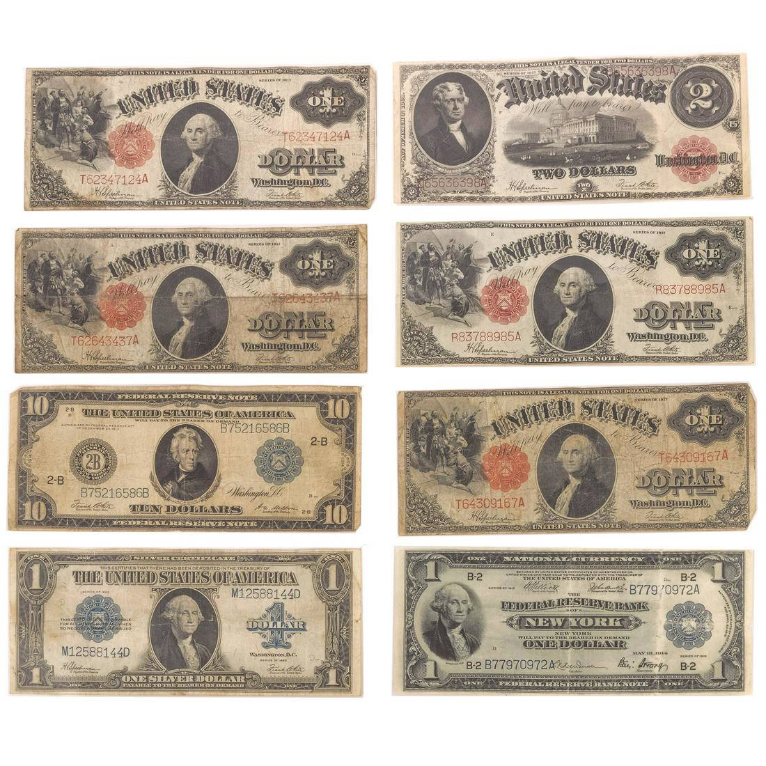 Us Large Size Currency Collection Auction