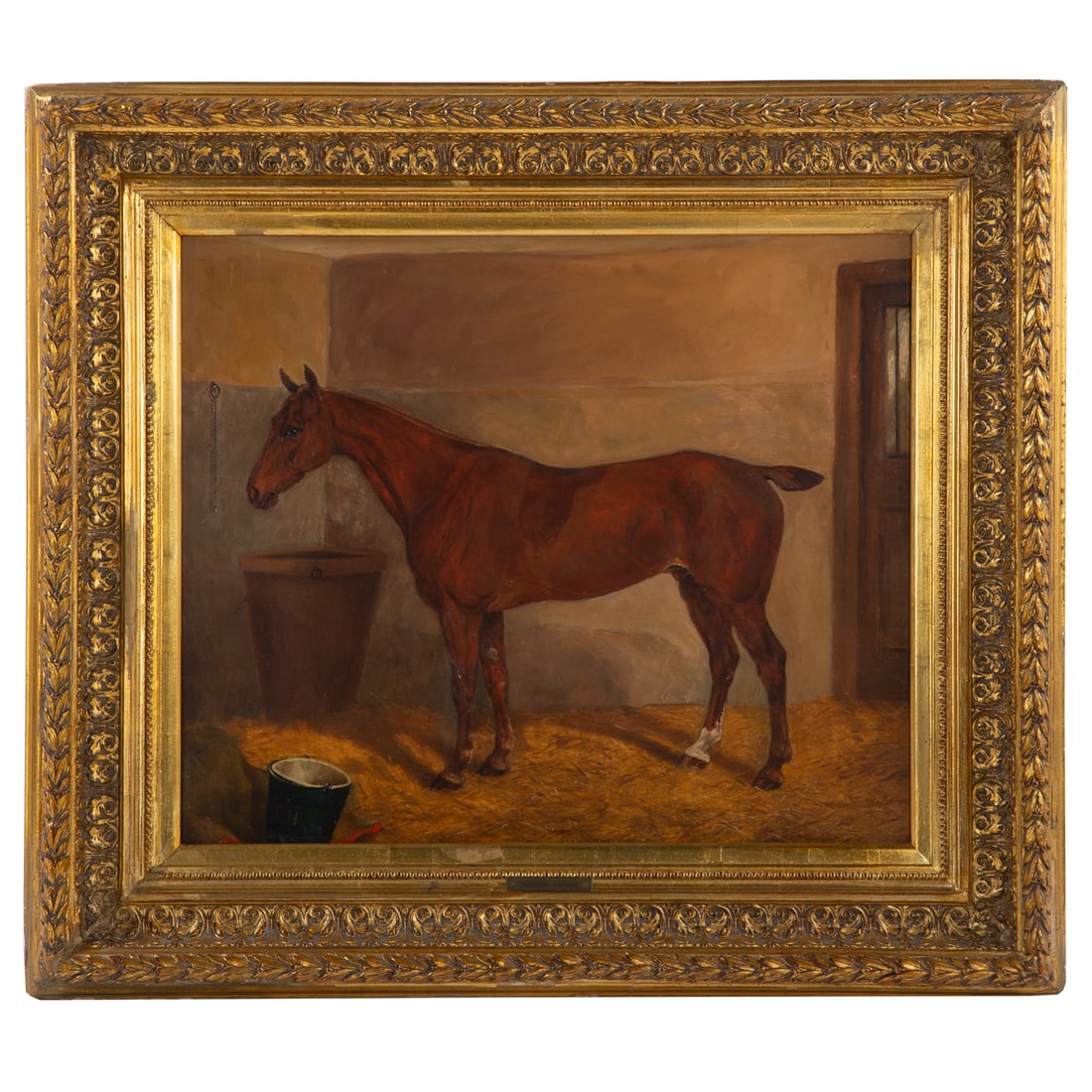 Attributed To Frederick Atkinson. Portrait Of A Horse, Oil Auction
