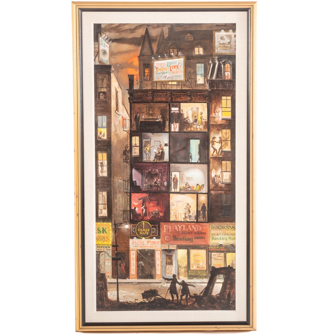 Joseph Sheppard. "open Lives," Oil