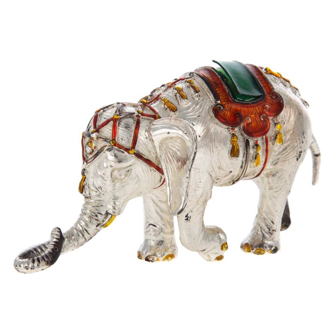 Gene Moore Tiffany & Co Enameled Sterling Elephant Auction