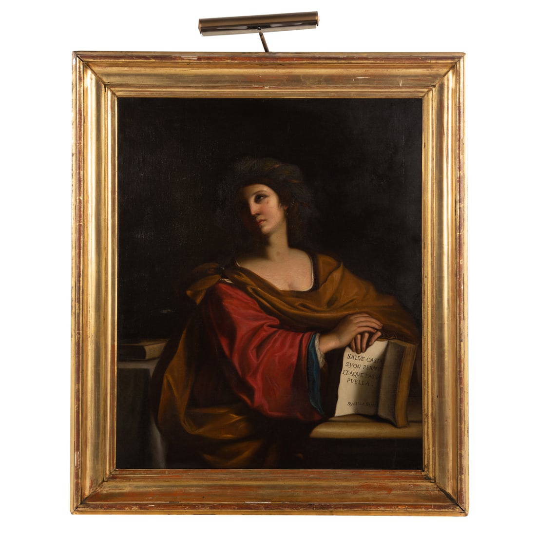 After Guercino. "samian Sybil," Oil Auction