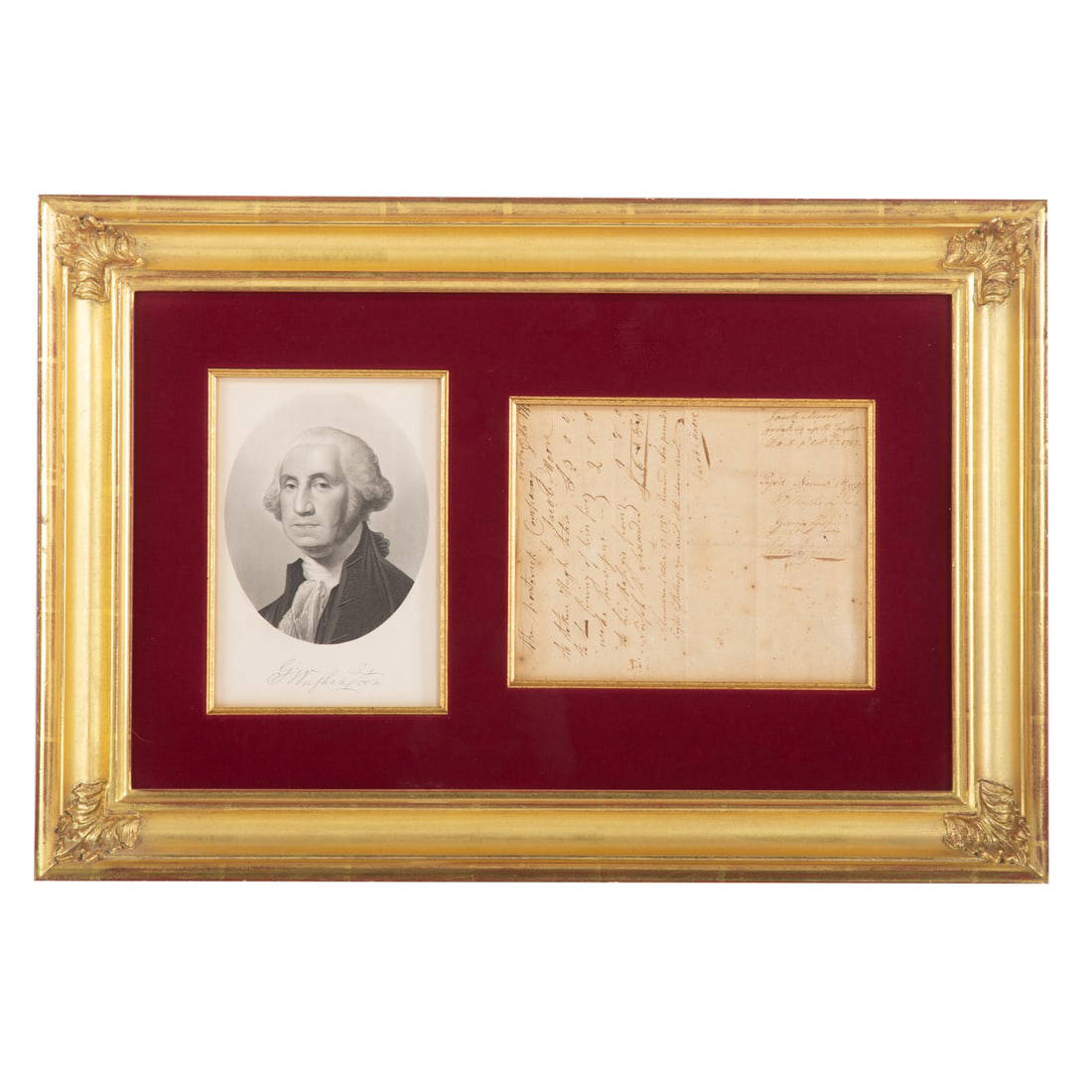 George Washington Signed Document, 1787 Auction