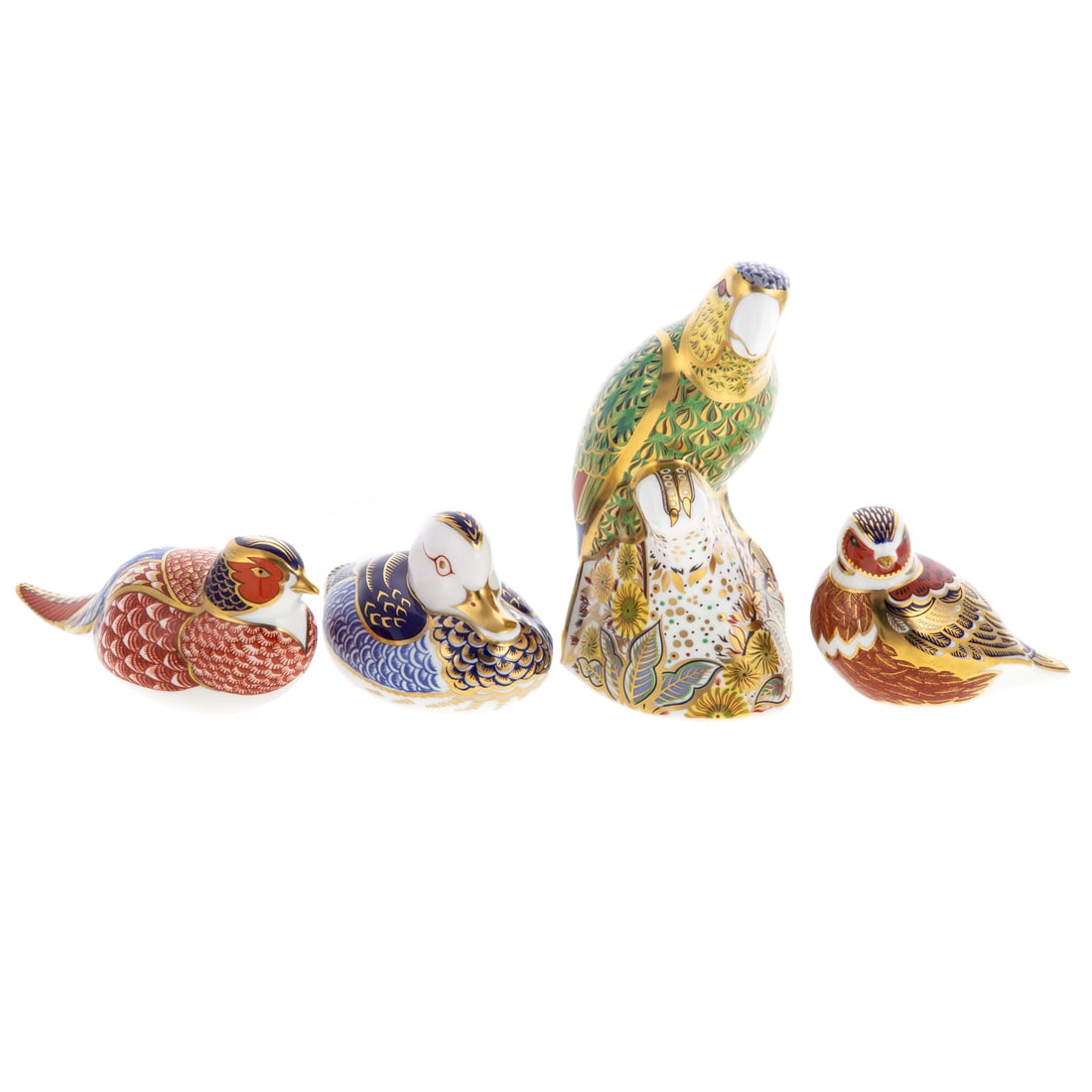 Four Royal Crown Derby Assorted Birds