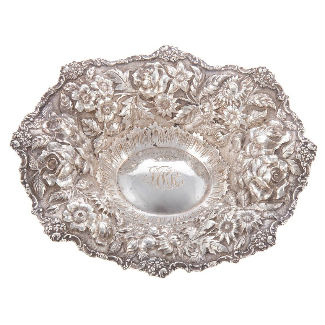 Stieff Sterling Repousse Dish Auction
