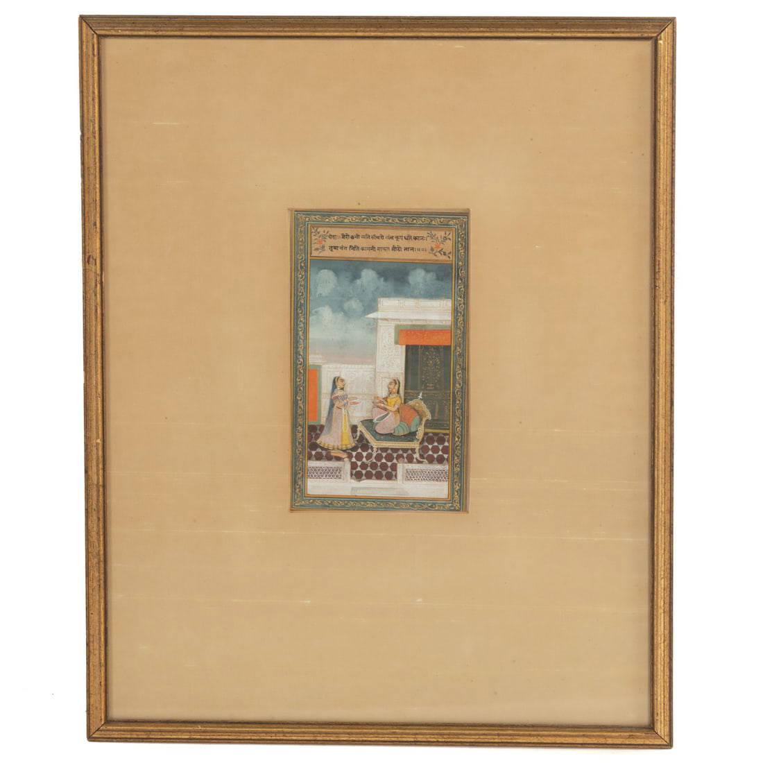 An Indian Miniature Painting, Framed Auction