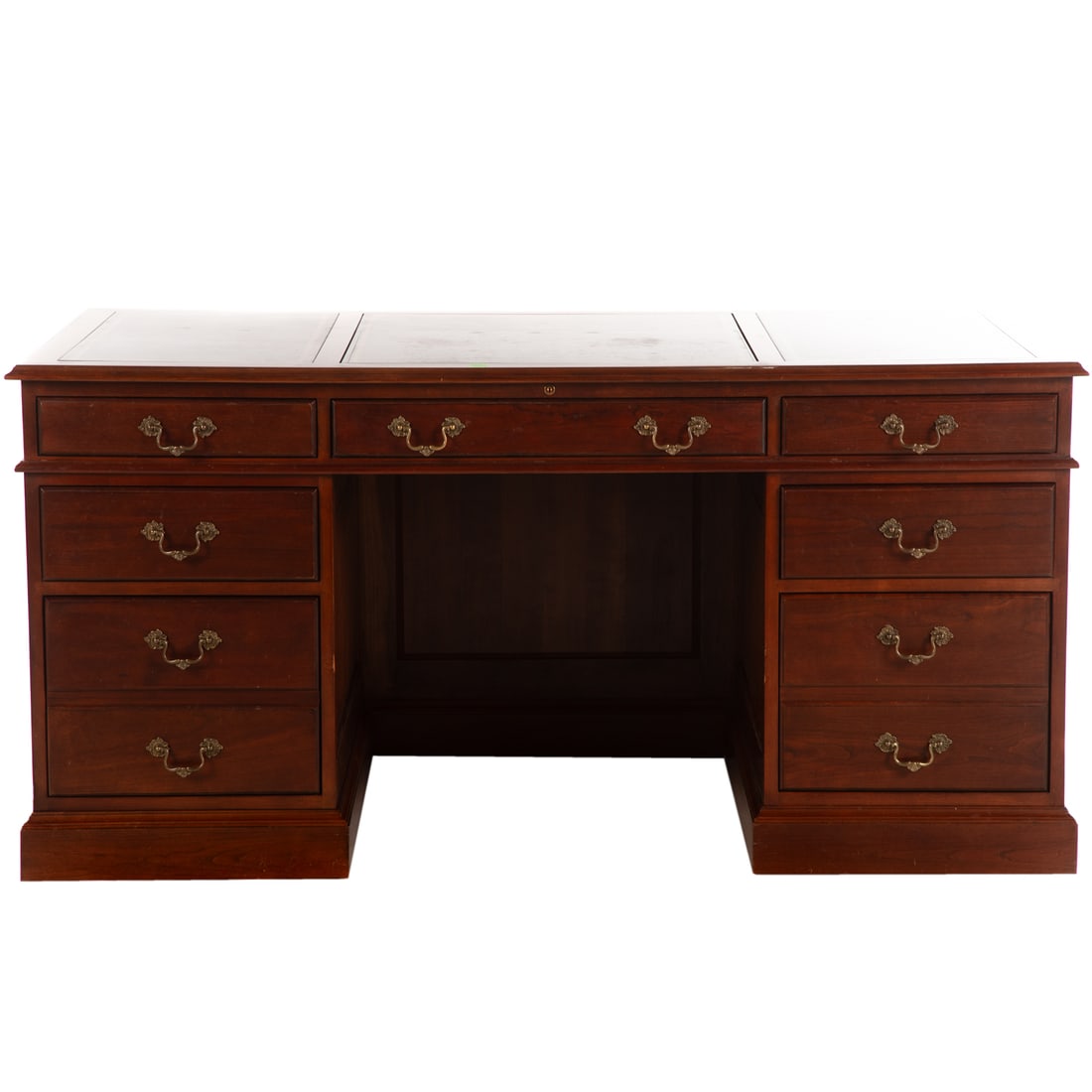 Stickley Mahogany Kneehole Desk Auction