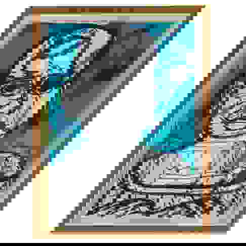 Grace Hartigan. Male Figure, Ink & Watercolor Auction