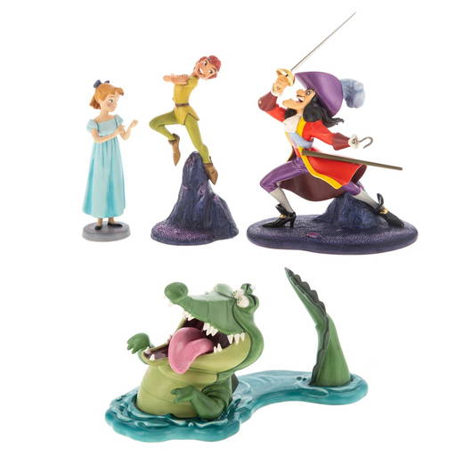 Four Disney Classic Peter Pan Figures