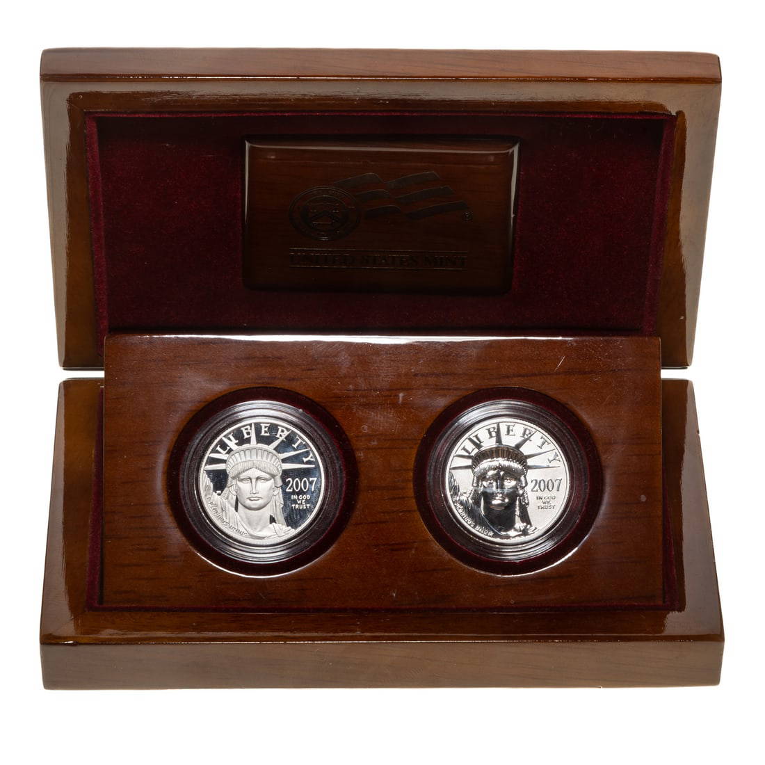 2007 W Two-coin Platinum Proof Set Auction