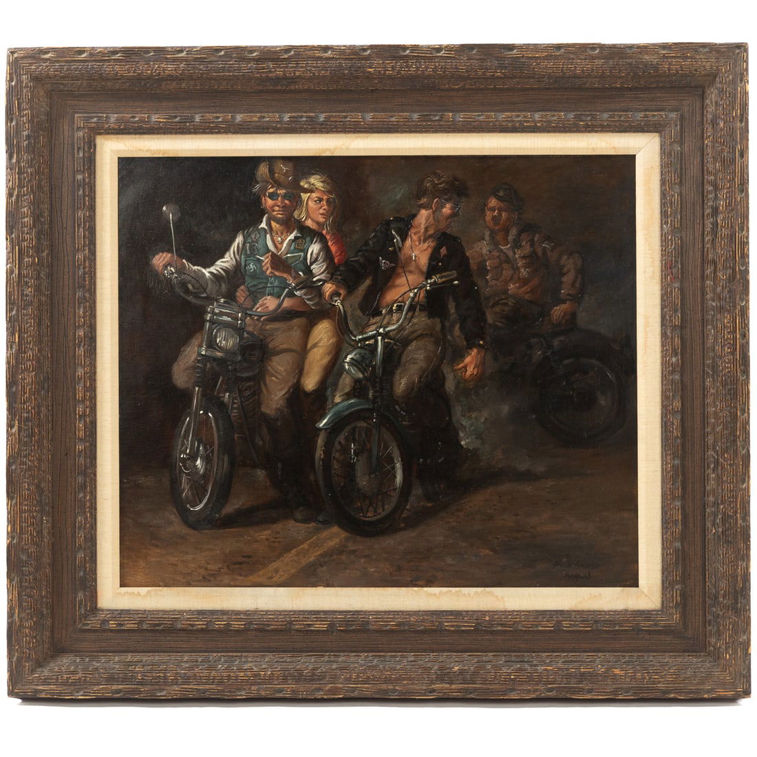 Joseph Sheppard. "hell's Angels," Oil Auction