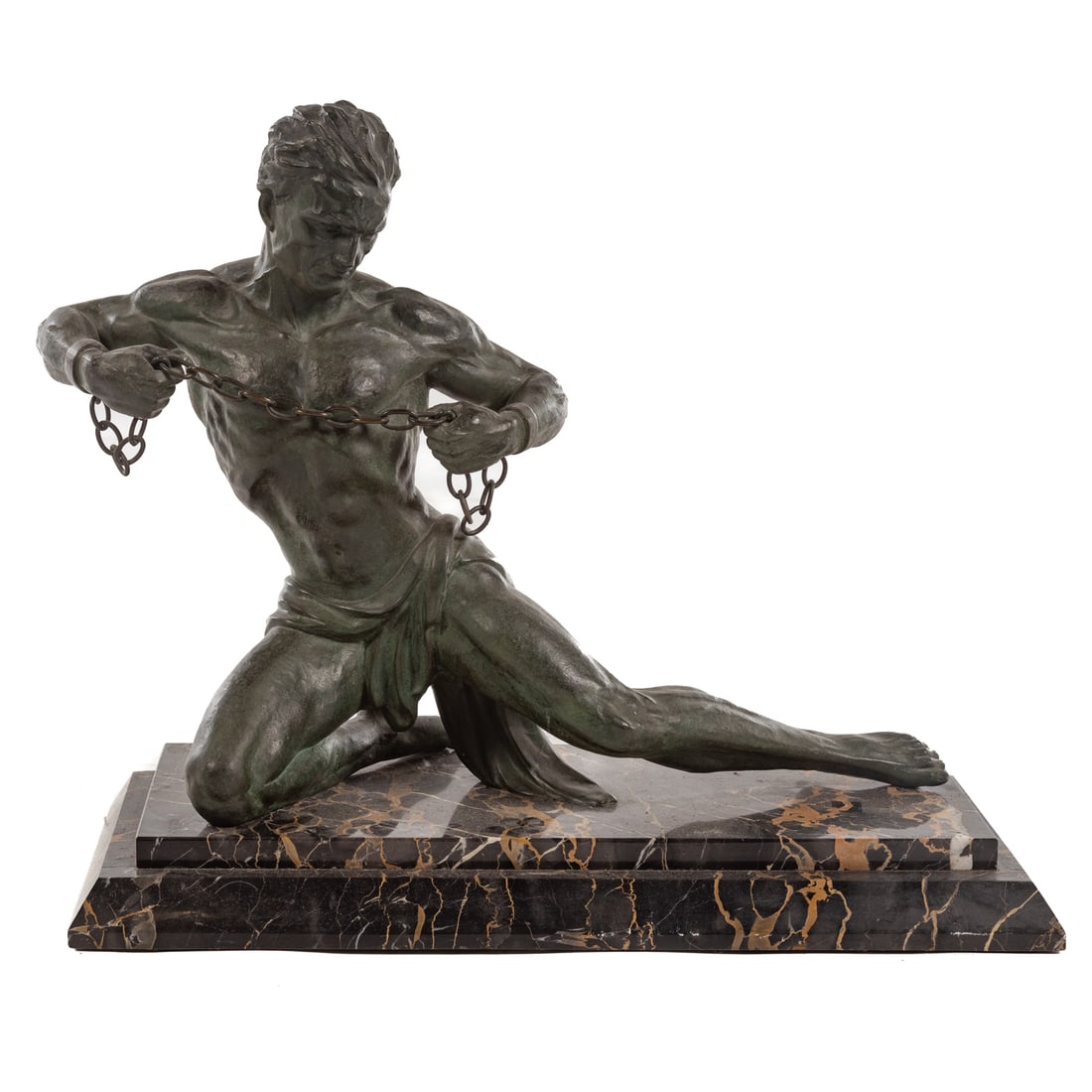 After Jean De Roncourt, Hercules Bound Bronze Auction