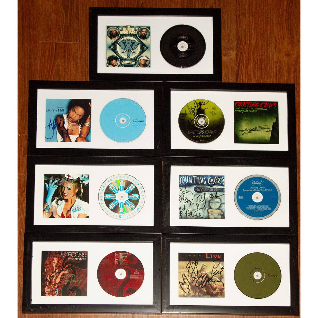 Selection Of Framed & Signed Cds Auction