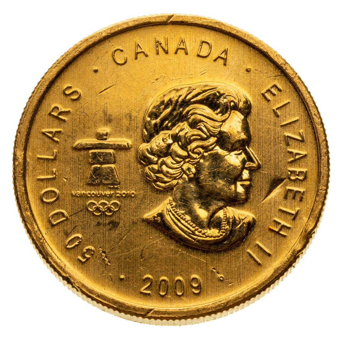 2009 Canada Gold Maple Leaf Olympics Coin Auction