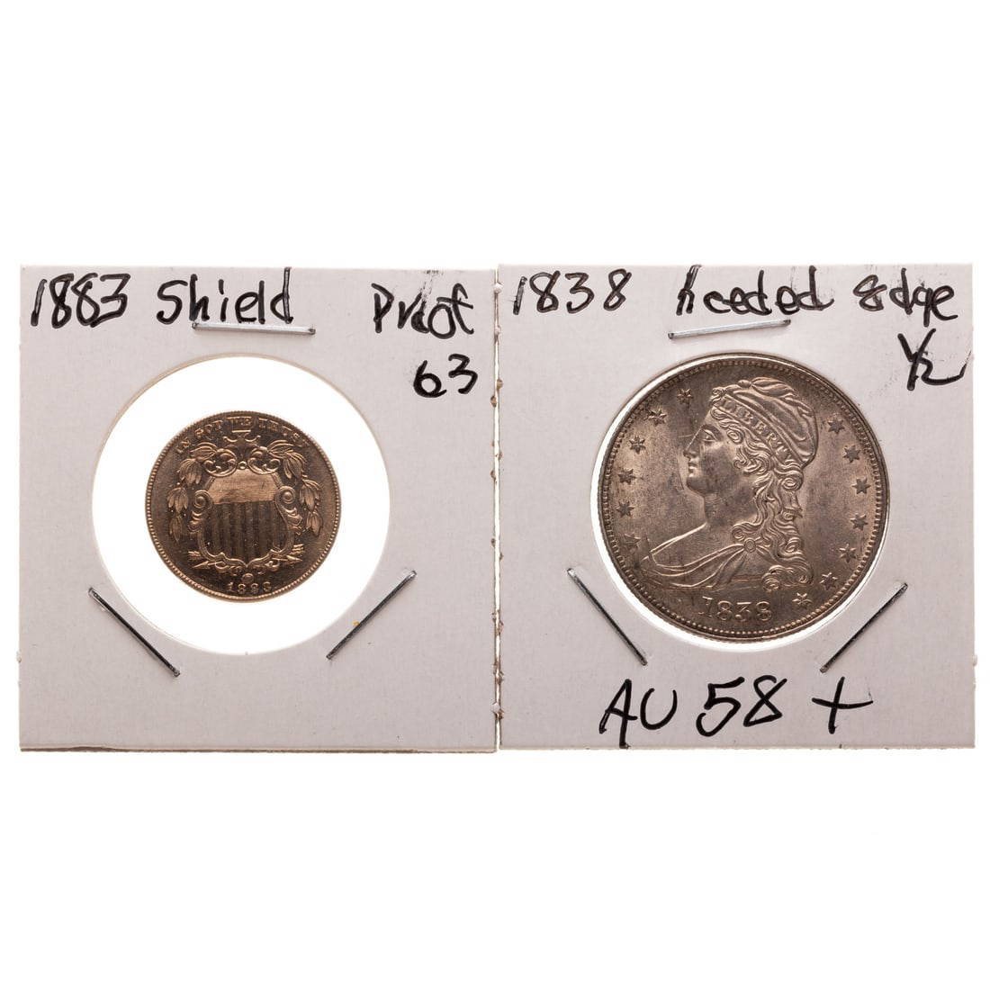A Pair Of Interesting 19th Century Type Coins Auction