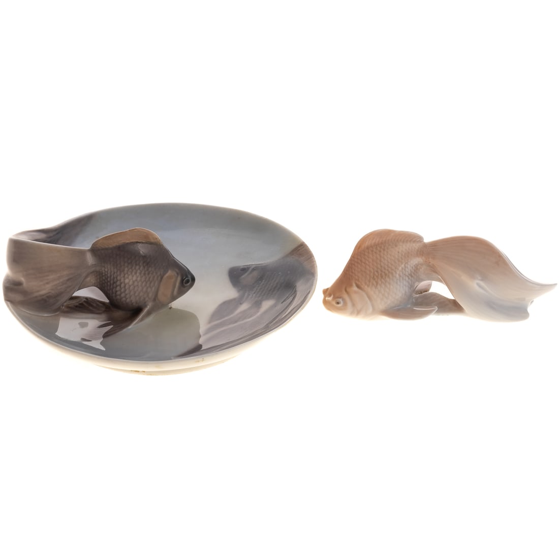 Royal Copenhagen Angel Fish & Fantail Fish Auction