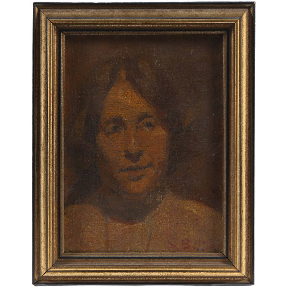 Saul Bernstein. "head Of A Woman," Oil Auction