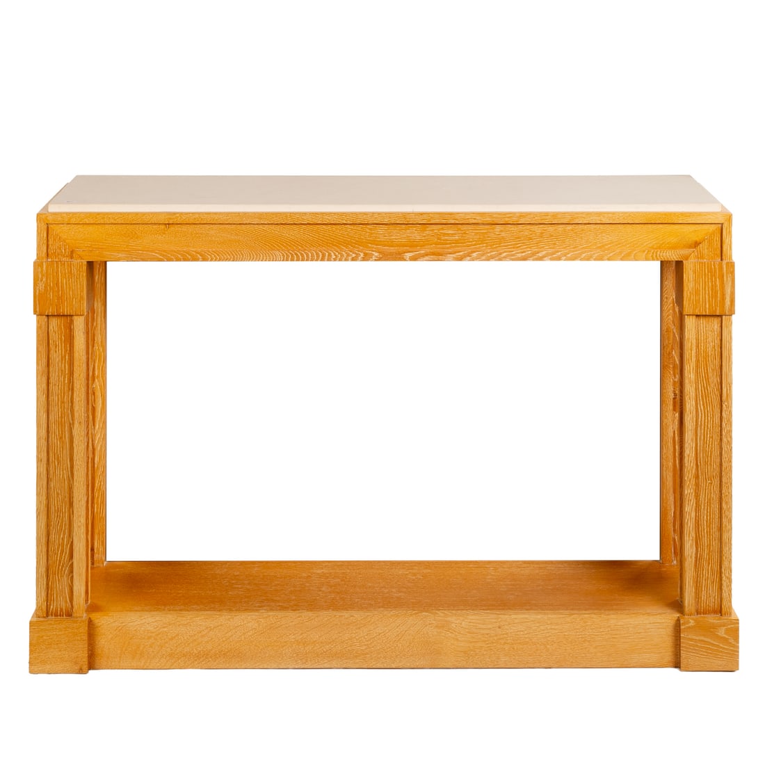 Contemporary Stone & Weathered Oak Console Table - Jun 13, 2025 | Alex ...