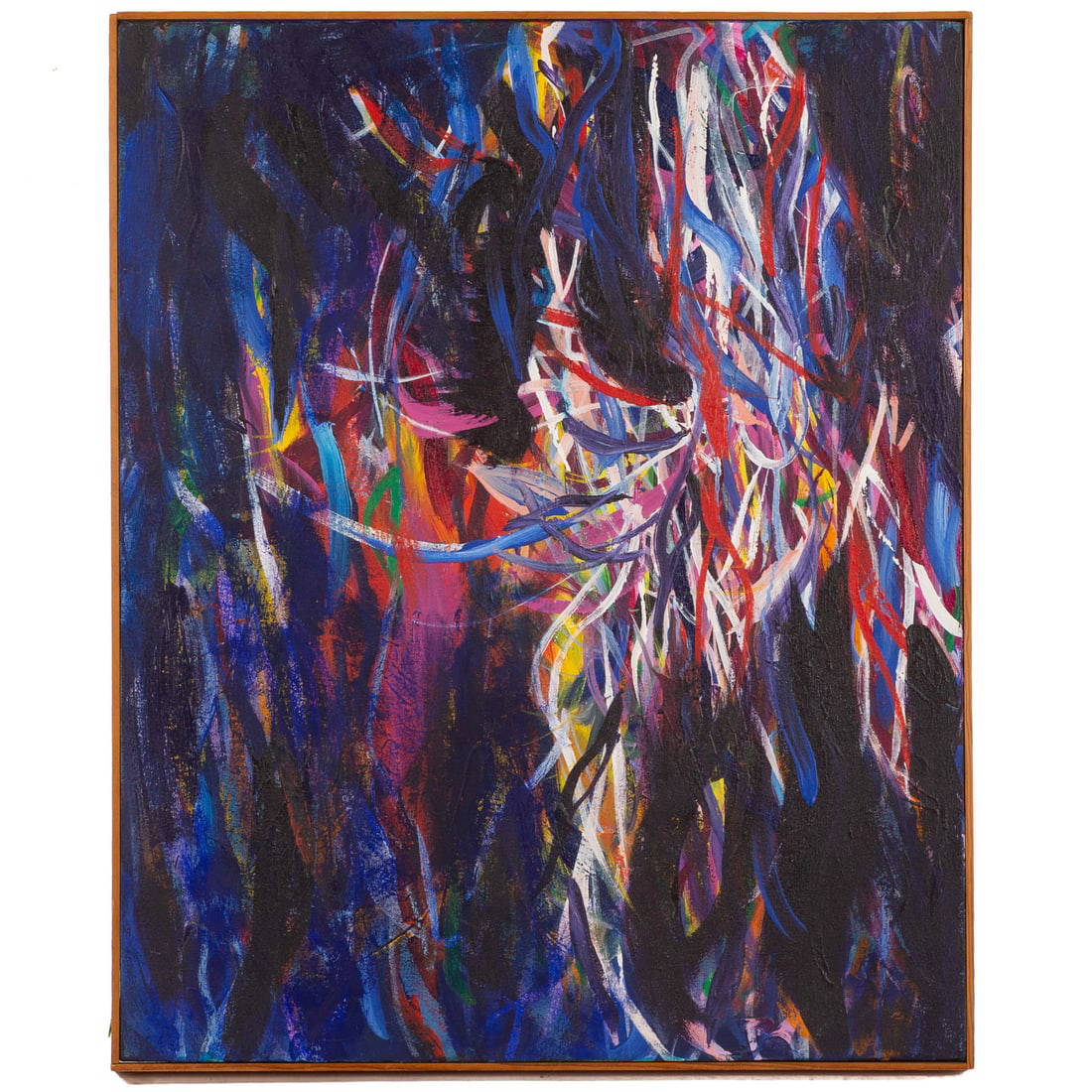 John Blee. "winter Flower, " Oil Auction