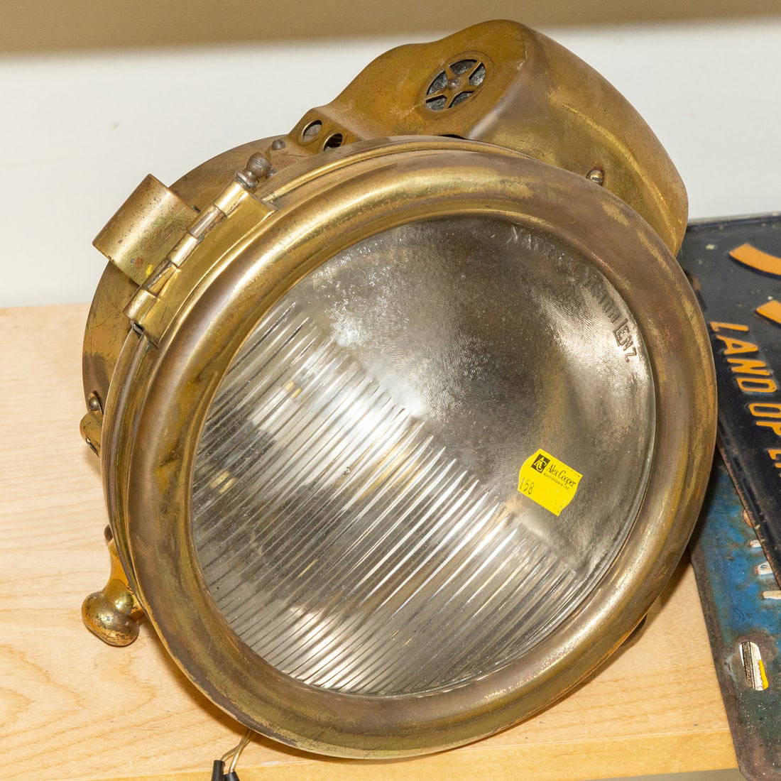 A Polished Brass Carbide Headlight - Jul 16, 2025 | Alex Cooper In Md