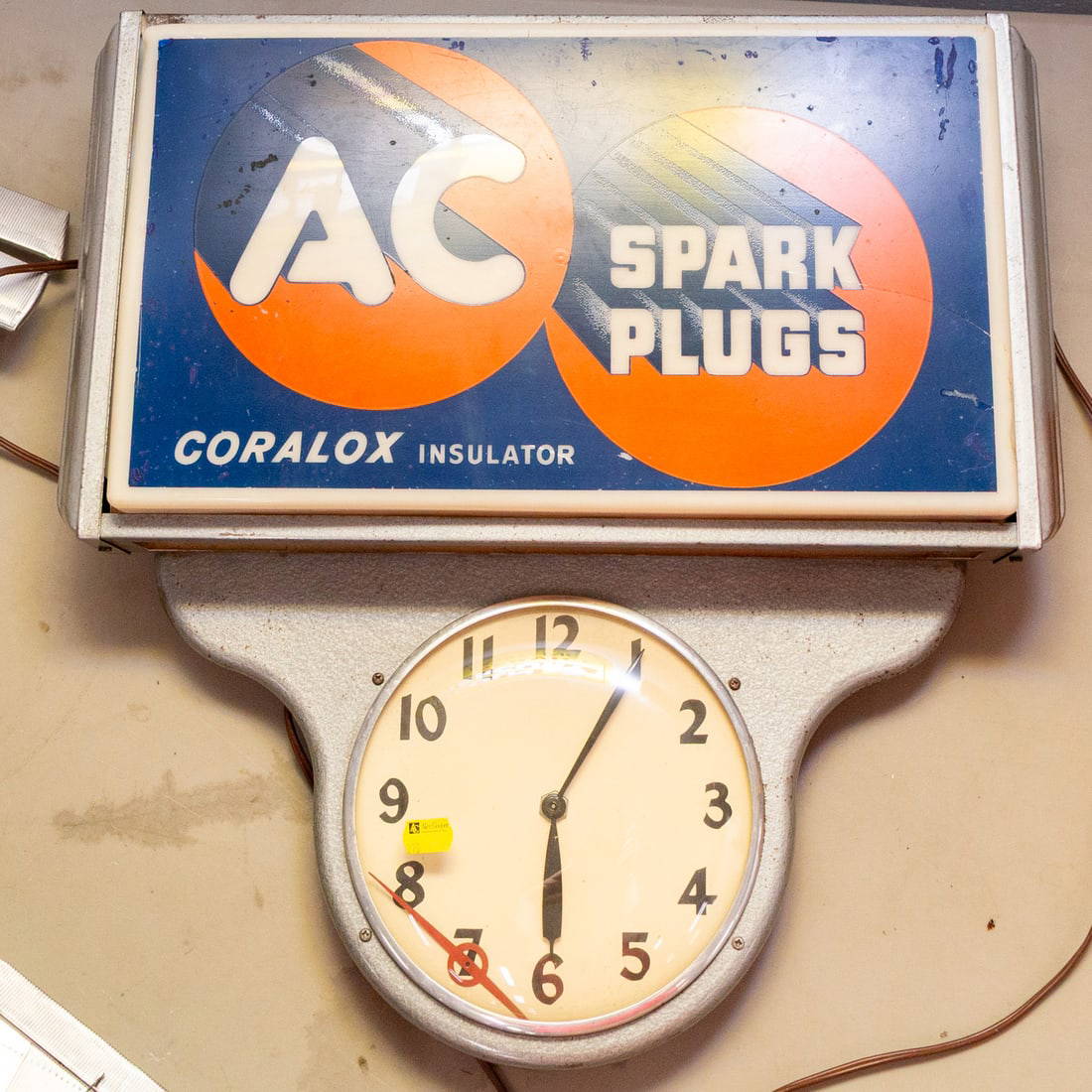 An Ac Spark Plugs Advertising Clock - Jul 16, 2025 | Alex Cooper In Md