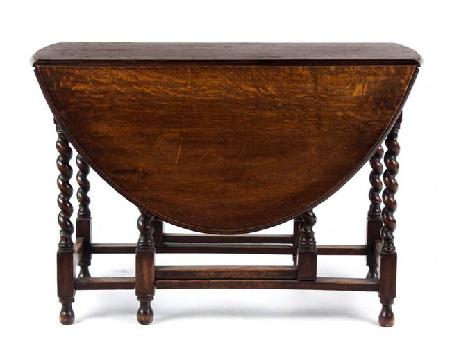 Jacobean Style Oak Gate Leg Table