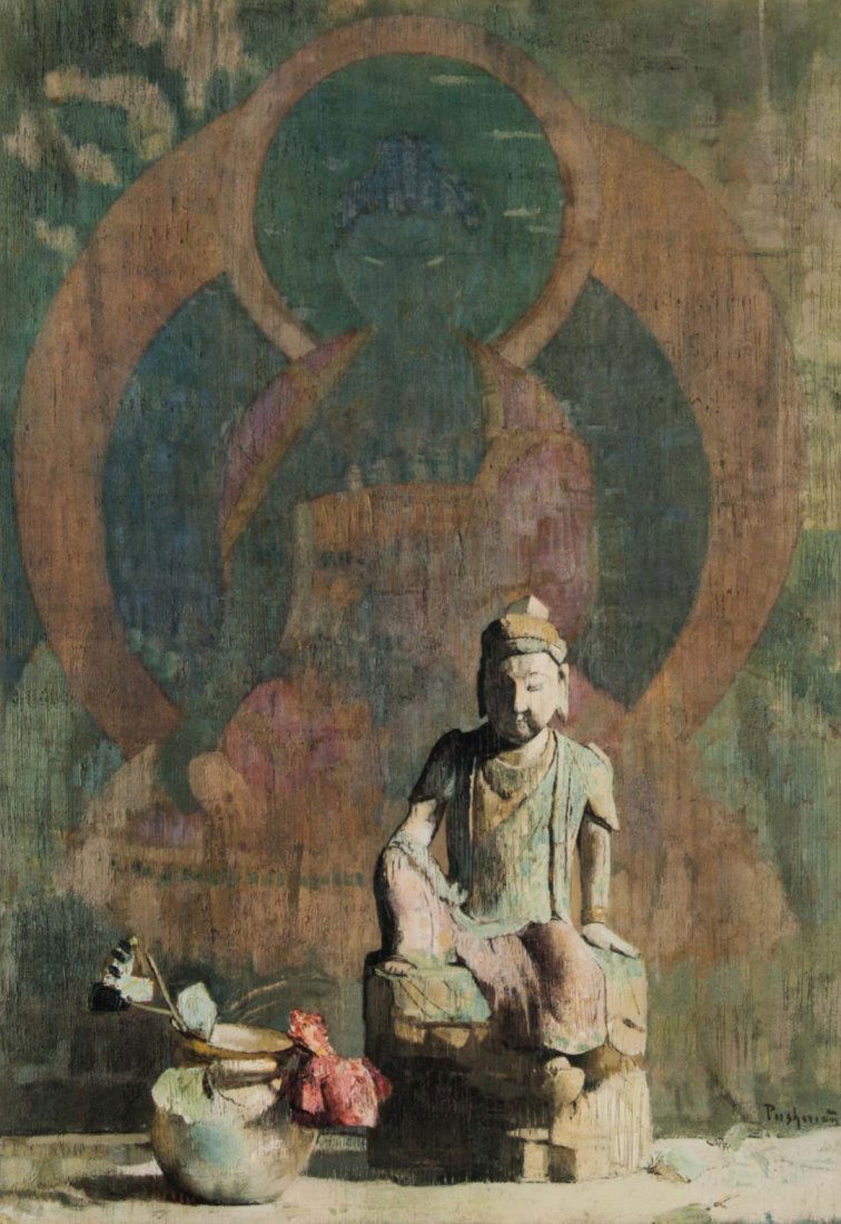 Hovsep Pushman "When Autumn is Here" litho.