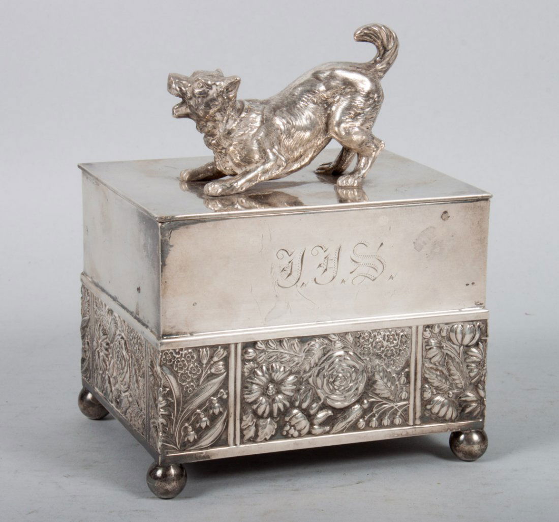 Pairpoint silver-plated repousse cigarette box - Aug 10, 2014 | Alex ...