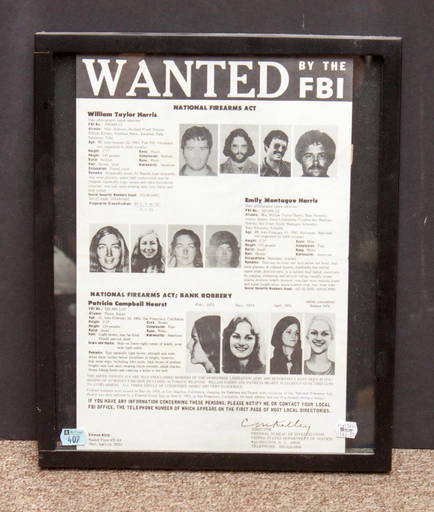 [crime] Original Patty Hearst "wanted" Poster