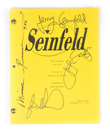 Seinfeld-cast signed script - Jun 18, 2016 | Alex Cooper in MD