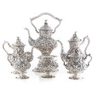 Stieff sterling silver full hand chased tea set - Jan 01, 2018 ...