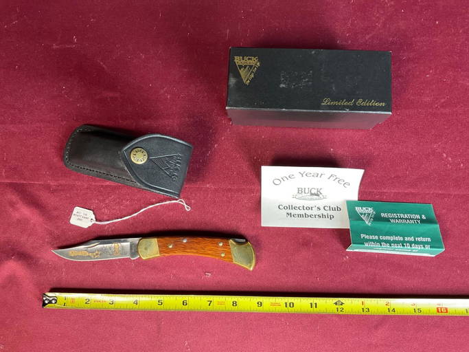 New 2001 Buck 110 Wyatt Earp Limited Edition #11 Knife